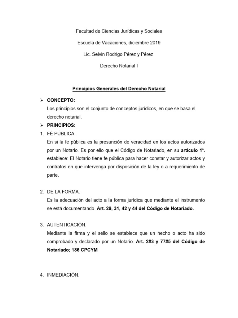 Principios Generales Del Derecho NOtarial | PDF | Justicia | Crimen y ... Principios Generales Del Derecho NOtarial | PDF | Justicia | Crimen y ...