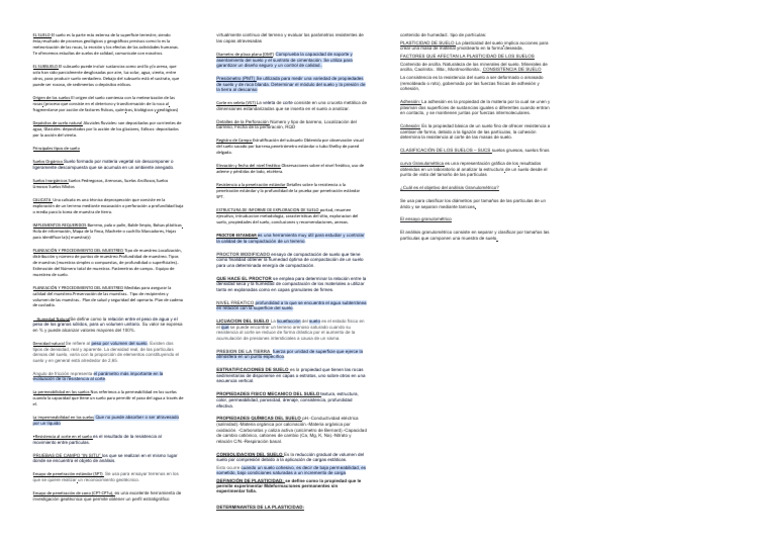 Proctor Estandar | PDF | Suelo | Roca (geología)