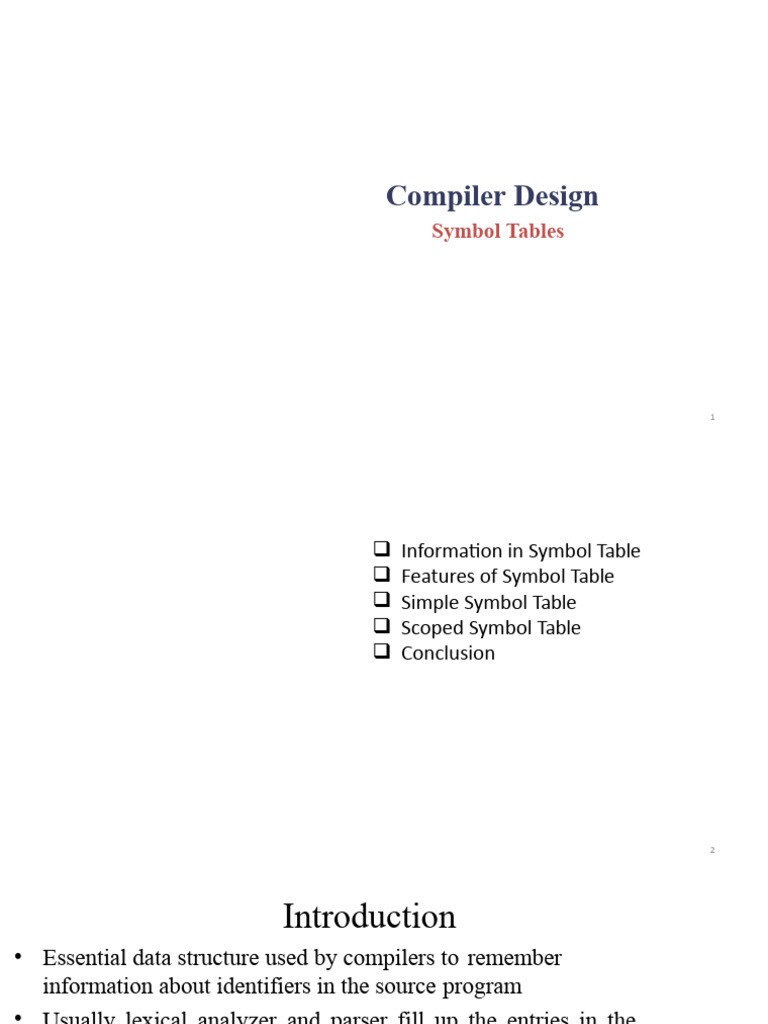 Symbol Table and Activation Records | PDF | Variable (Computer Science ...