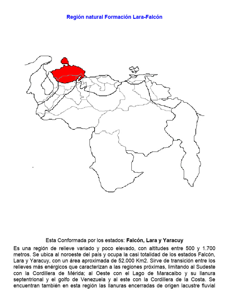 Región Natural Formación Lara | PDF | Ciencias de la Tierra | Geografía Física