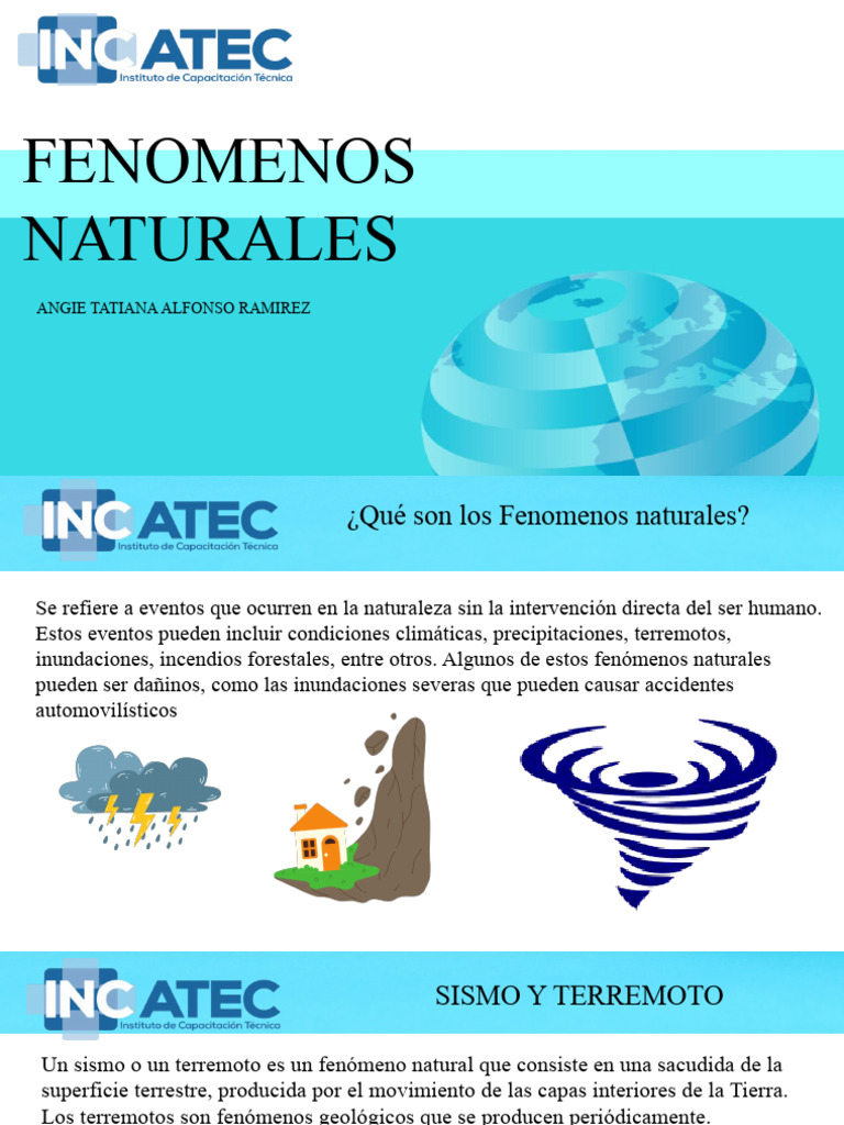 Fenómenos Naturales y su Impacto | PDF | Temblores | Inundar