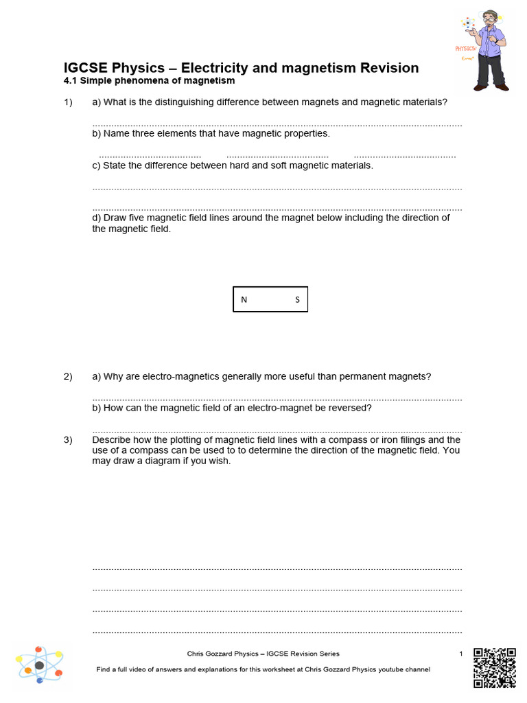 IGCSE Physics: Electricity & Magnetism Guide | PDF | Magnetism ...