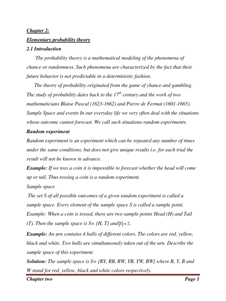 Chapter 2 | PDF | Expected Value | Random Variable