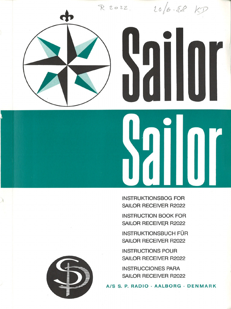 Sailor R2022 (Manual) | PDF