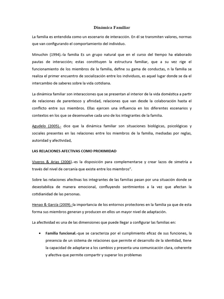 TAREA FAMILIA SESION 10 Dinámica Familiar | PDF | Familia | Comportamiento