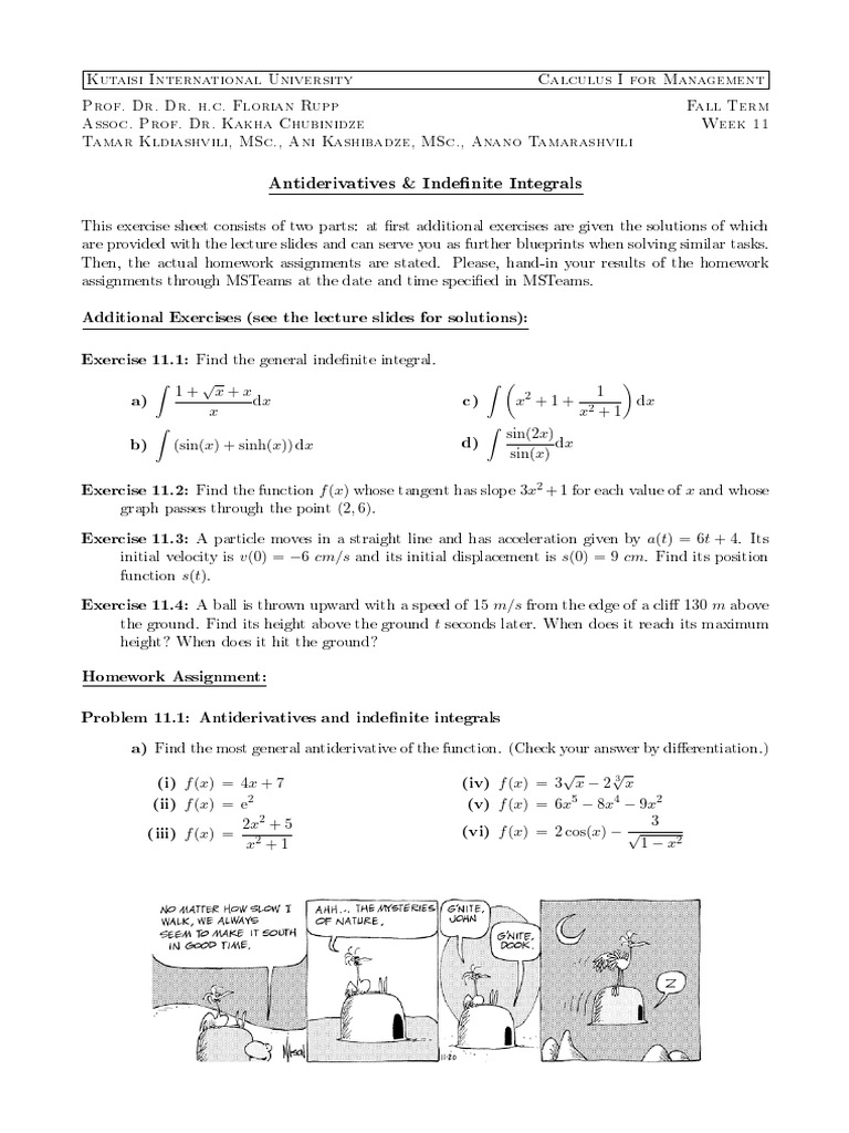 Antiderivatives and Integrals Exercises | PDF | Barrel (Unit) | Petroleum