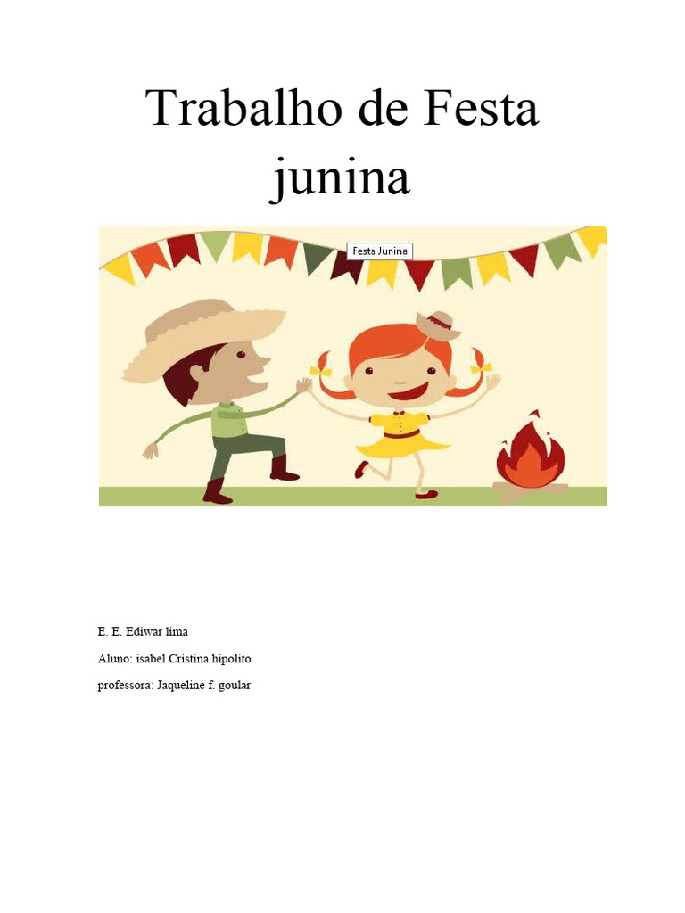 Trabalho de Festa Junina | PDF