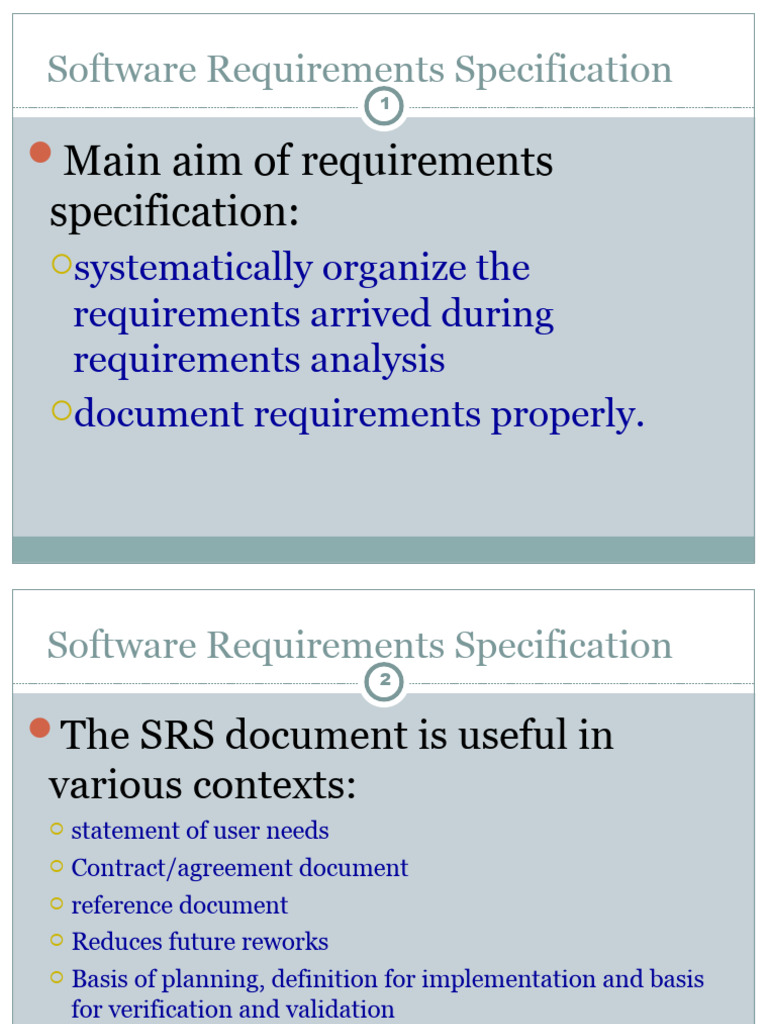 4 SRS | PDF | Specification (Technical Standard) | System