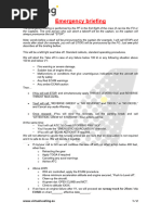 Preflight Briefing Checklist | PDF | Flight Attendant | Aviation