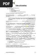 Preflight Briefing Checklist | PDF | Flight Attendant | Aviation