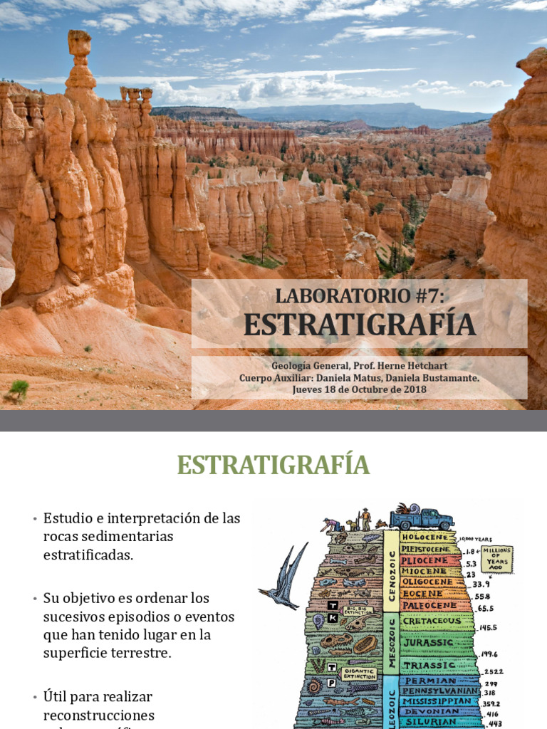 Lab 7, Estratigrafía | PDF | Formación geológica | Estrato