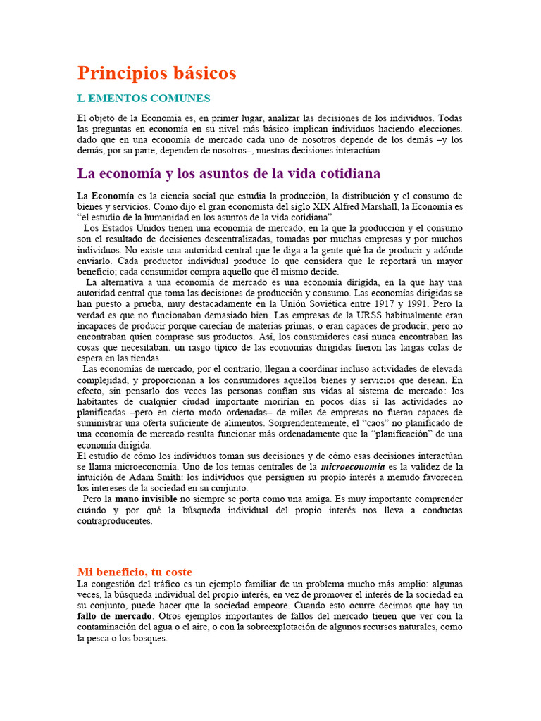 KWG - Resumen Capítulo 1 | PDF | Ciencias económicas | Gran depresion