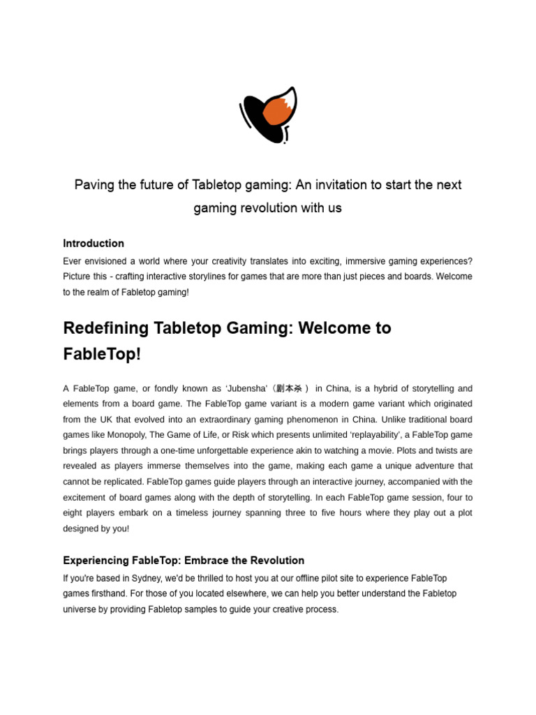 Calling All Creative Game Writers | PDF | Tabletop Role Playing Game ...