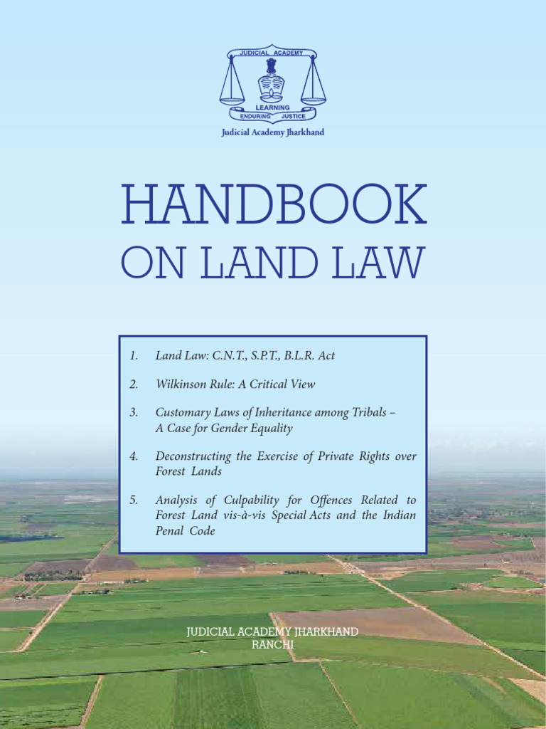 Jharkhand Land Law Handbook | PDF | Leasehold Estate | Lawsuit