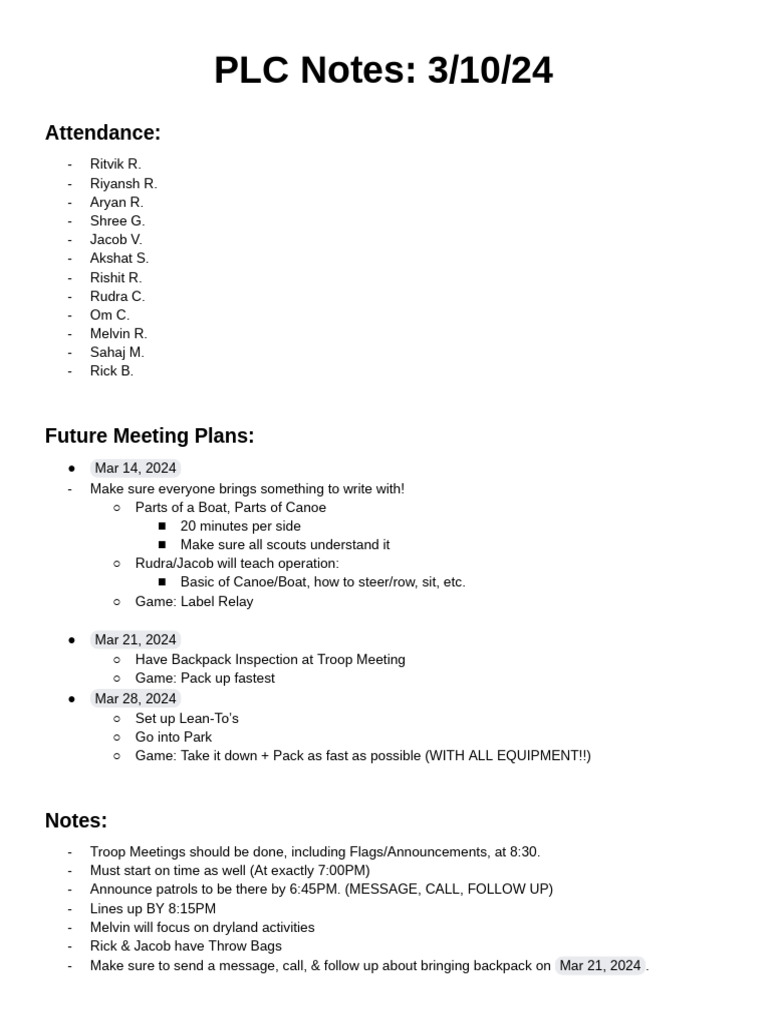 PLC Notes 3-10 | PDF