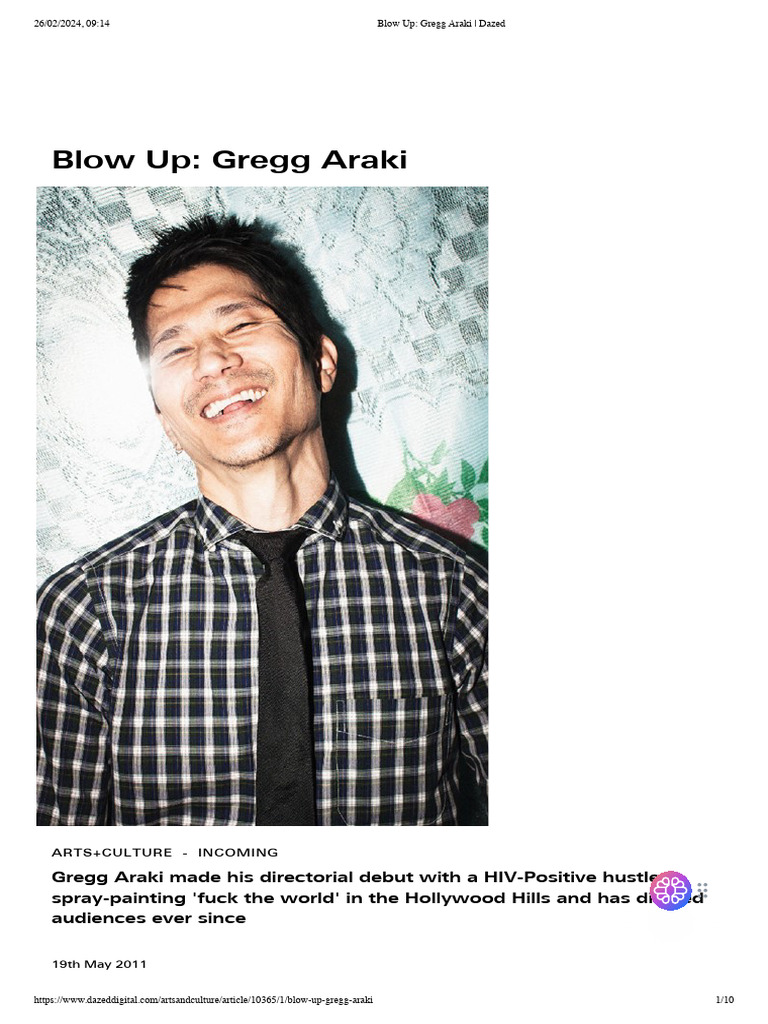 Blow Up - Gregg Araki - Dazed | PDF