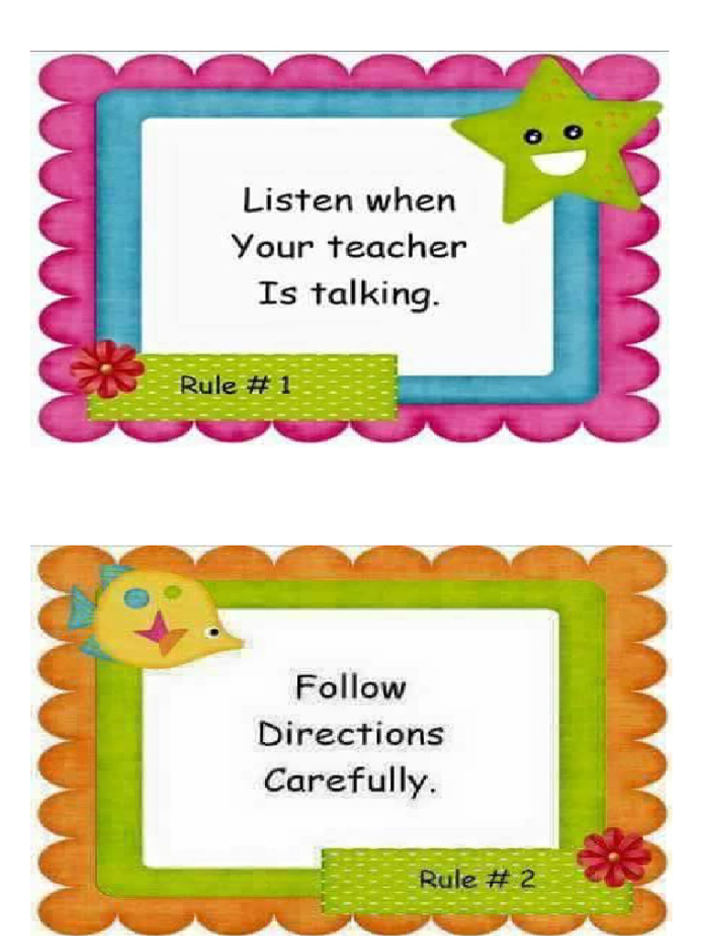Classroom Rules | PDF