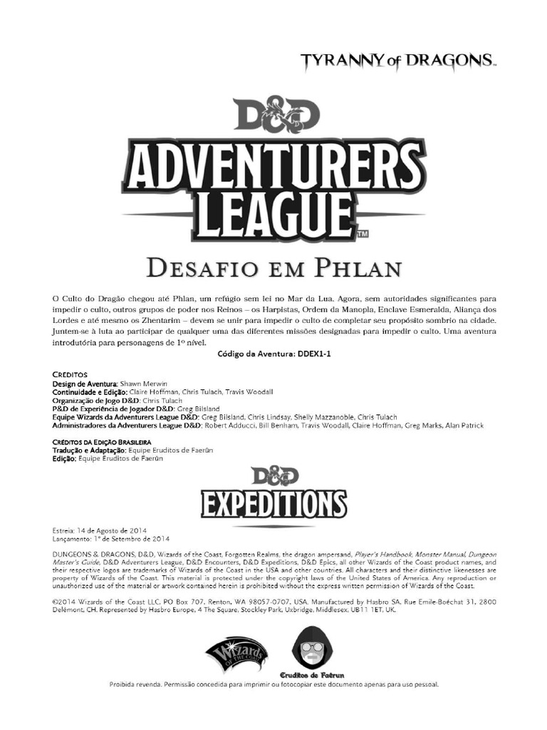 Desafio em Phlan | PDF