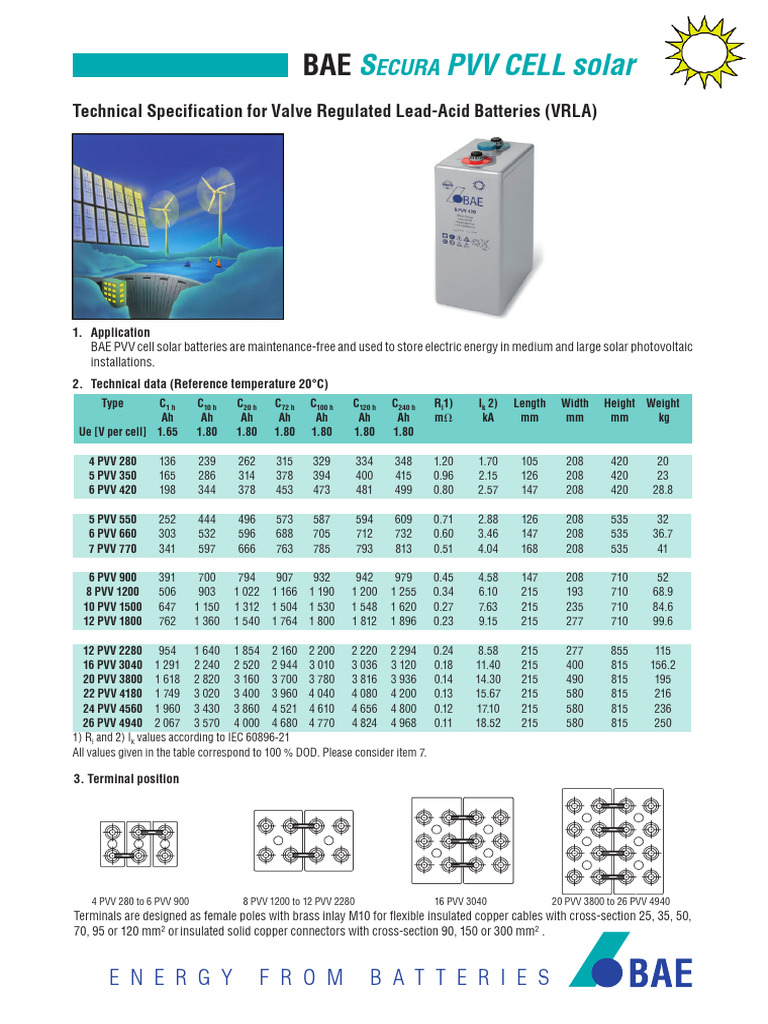 Bae PVV Cell Solar en | PDF | Energy Technology | Battery (Electricity)