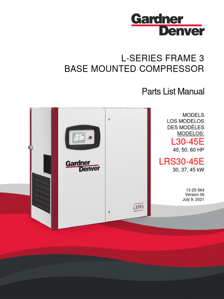 Gardner Denver Manual Partes | PDF | Electrical Connector | Reliability ...