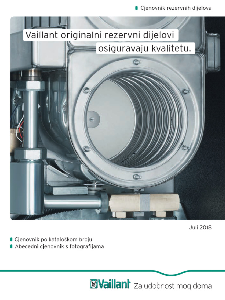 Vaillant Rezervni Dijelovi | PDF