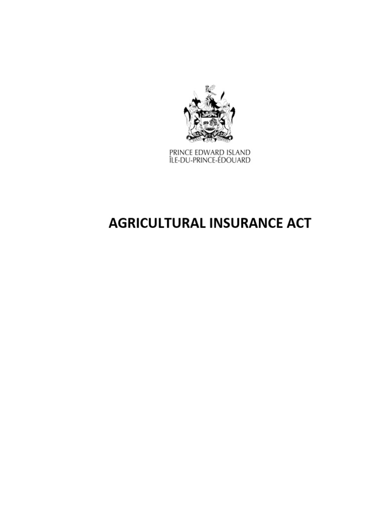PEI Agricultural Insurance Guide | PDF | Insurance | Corporations