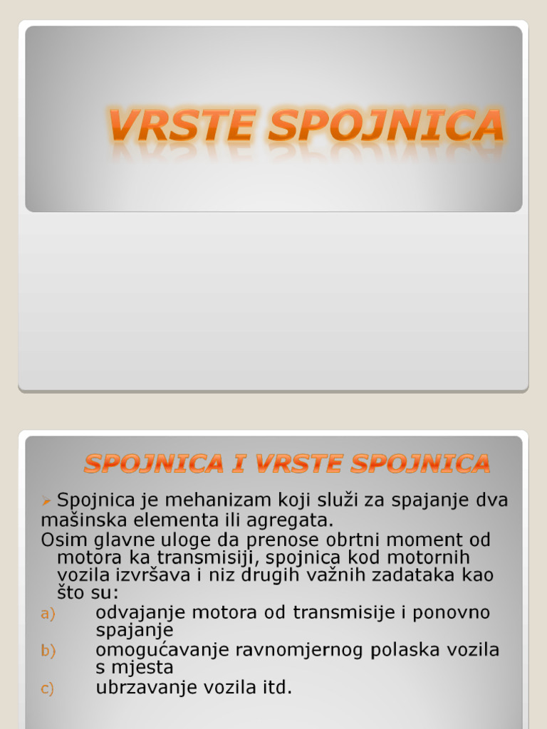 Vrste Spojnica | PDF