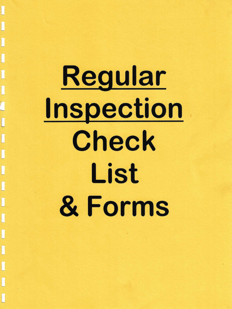 Mori Seiki MH-500-503 Regular Inspection Check List & Forms | PDF