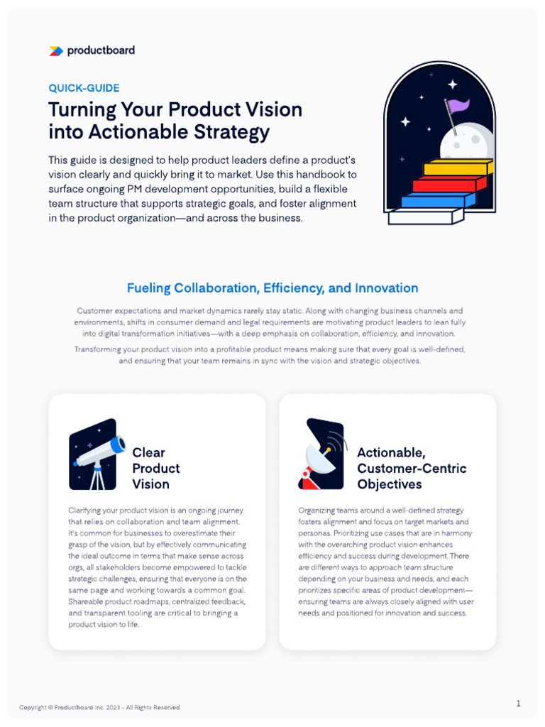 Quick Guide - Turning Your Product Vision Into Actionable Strategy ...