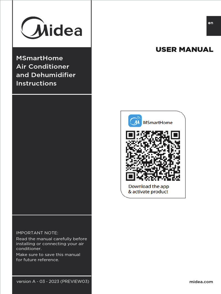 MSmartHome AC and Dehum Instructions | PDF | Login | Bluetooth
