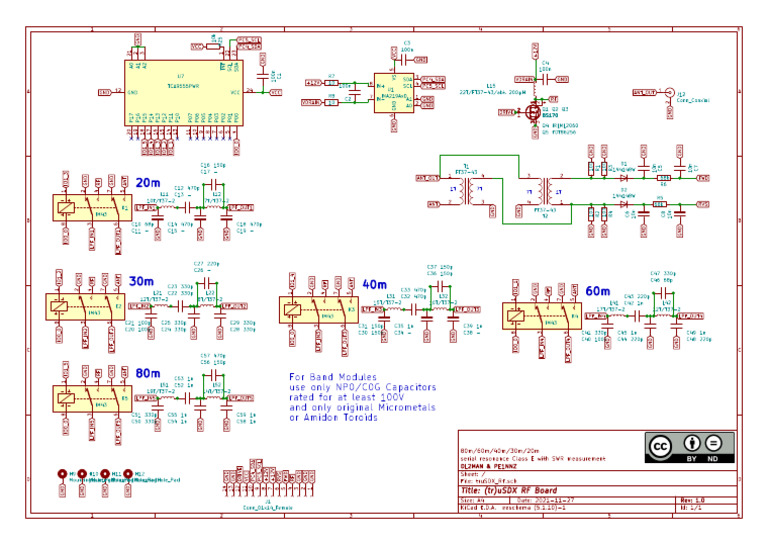 truSDX RF Schematic 1.0 | PDF