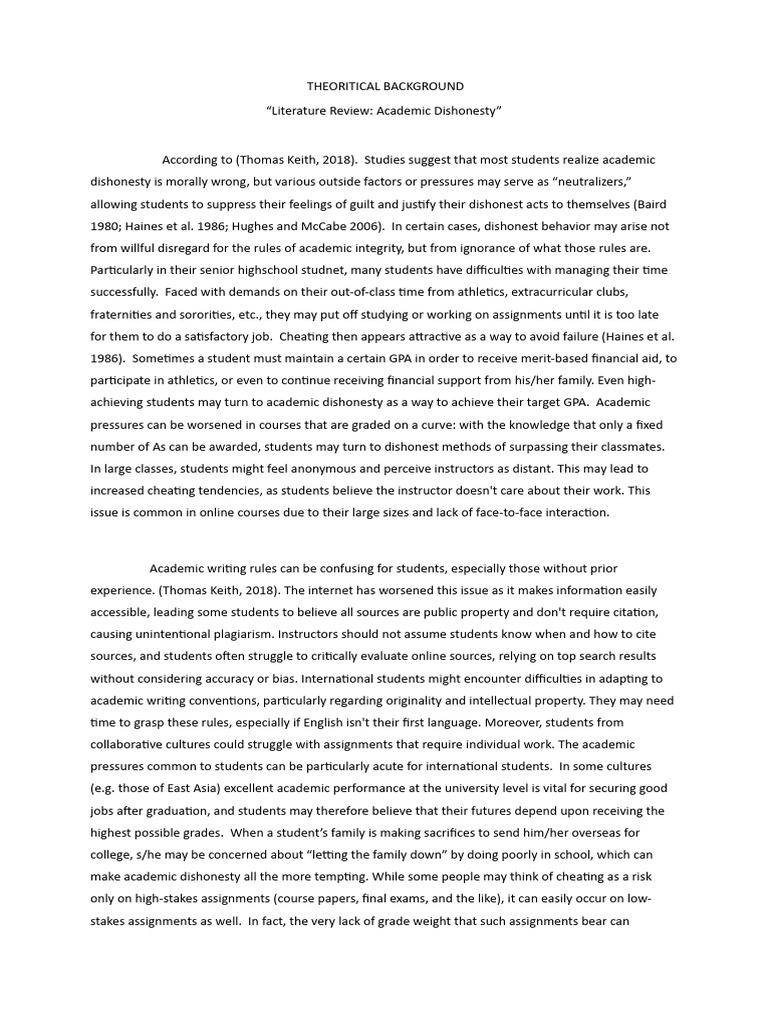 Supporting-Theories v.2 | PDF | Academic Dishonesty | Social Psychology