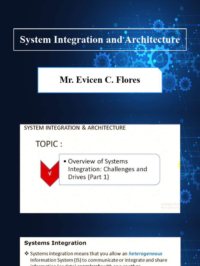 System Integration and Architecture 2 | PDF