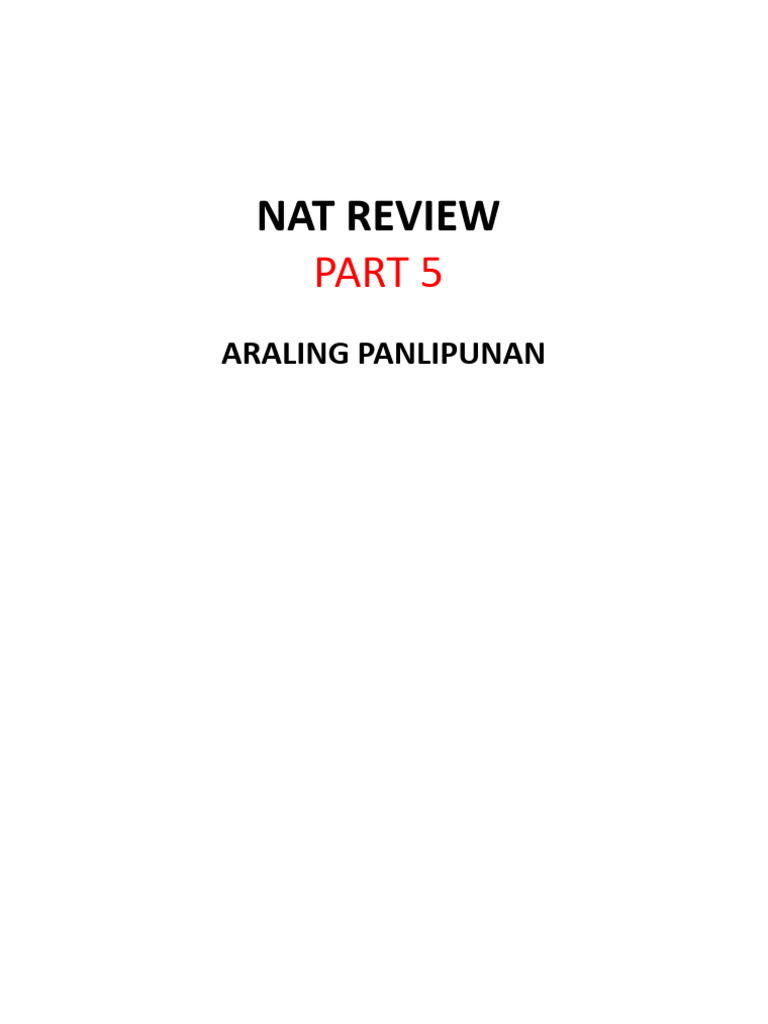 Part 5 Nat | PDF