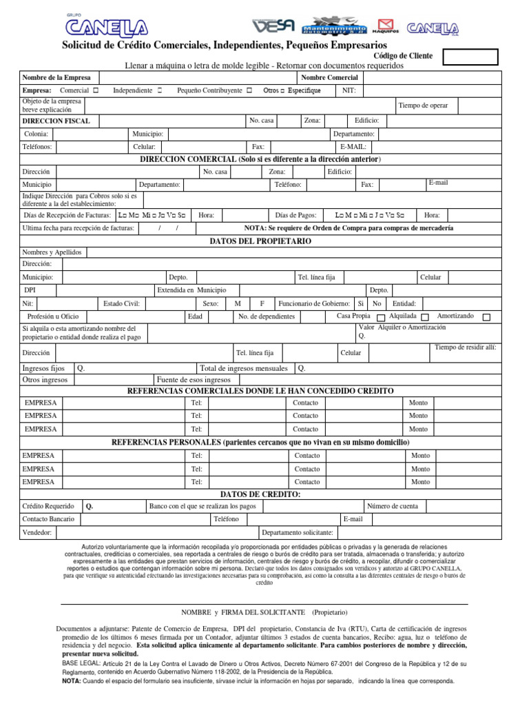 Canella Solicitud de Código | PDF | Bancos