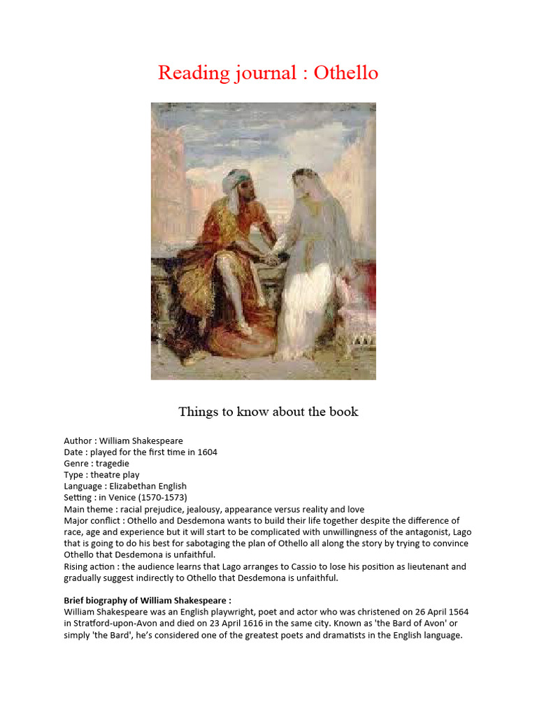 Othello Review | PDF | Othello | William Shakespeare