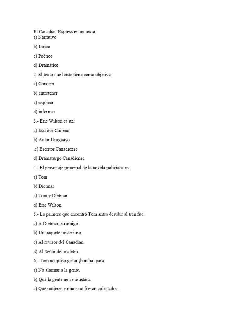 Canadian Express 2 | PDF