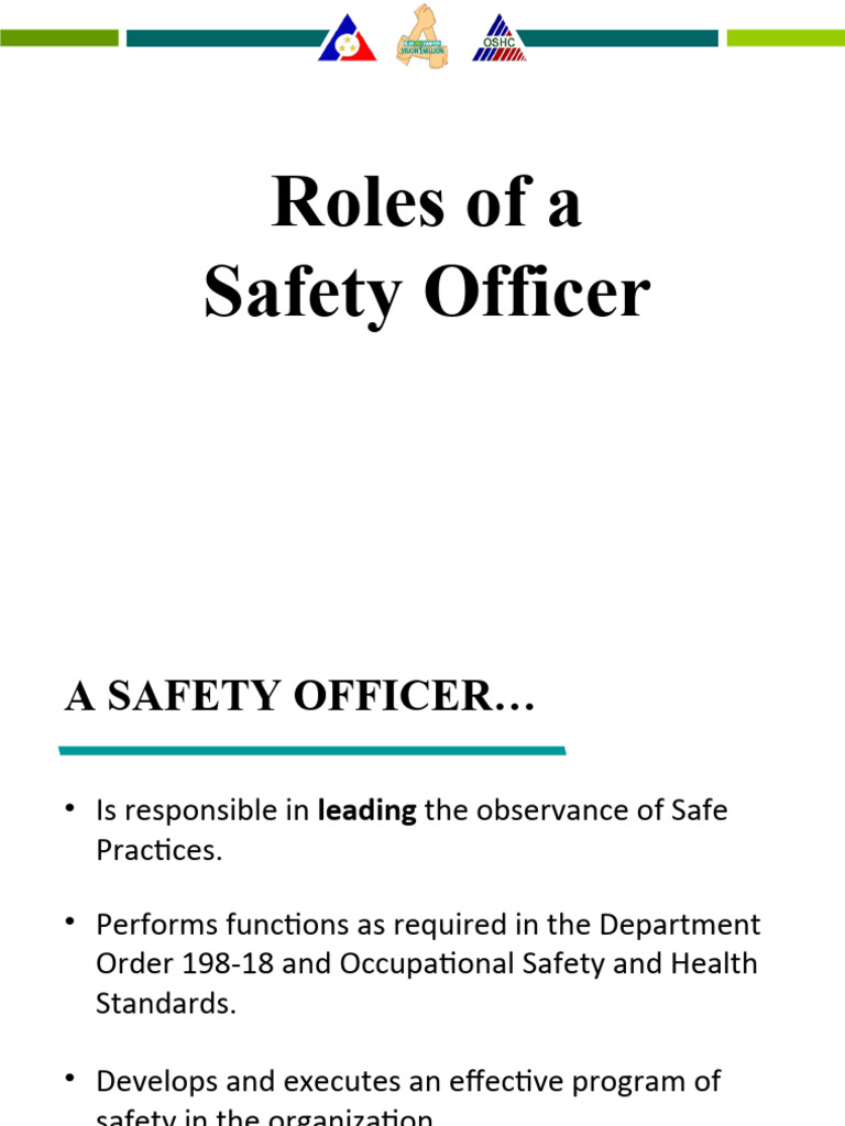 Role of Safety Officer | PDF | Occupational Safety And Health | Safety
