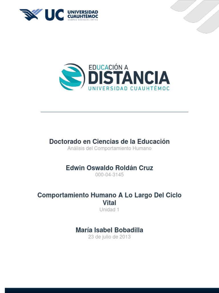 Edwin Roldan Cruz - Actividad 1.3 Tabla Comparativa | PDF | Adultos ...