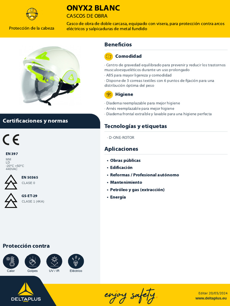 ONYX2 BLANC Technical-Sheet ES | PDF