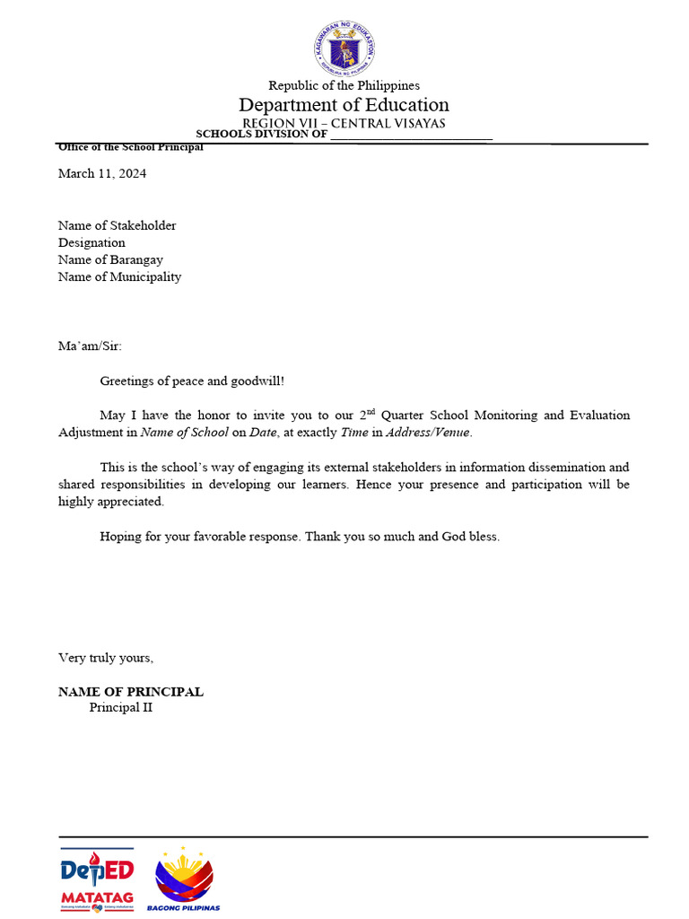 SMEA Invitation Letter | PDF