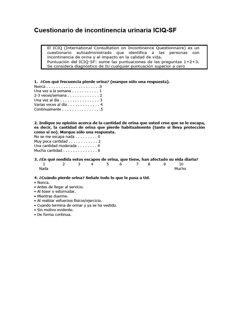 Iciq SF | PDF