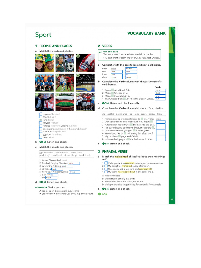 C - ELC Group 3 - English File - Unit 5 | PDF