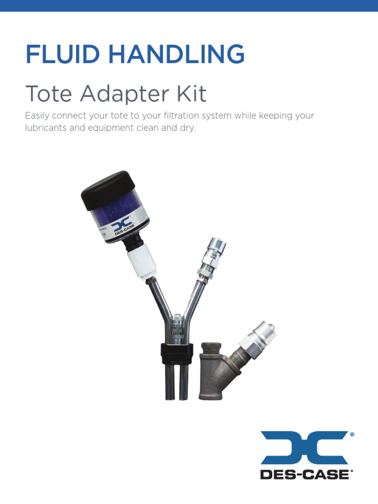Tote Adapter Kit Tech Sheet - EN | PDF
