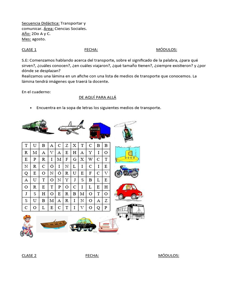 Medios de Transporte: Análisis y Uso | PDF