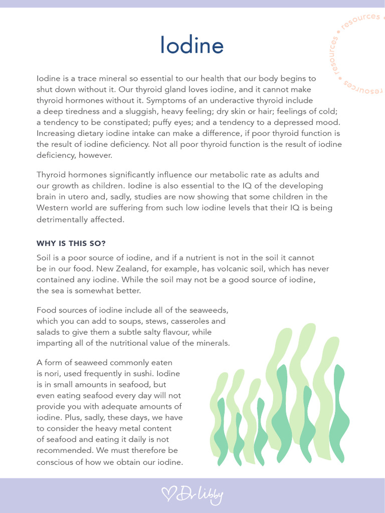 Iodine | PDF | Iodine | Thyroid
