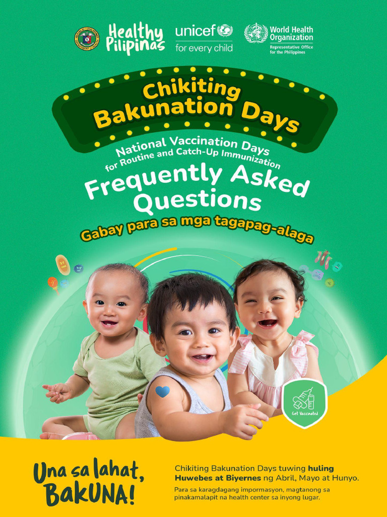 Chikiting Bakunation Days FAQ-Tagapag-alaga | PDF