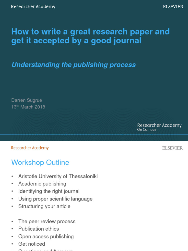 01 - How To Write A Great Research Paper - 13march2018 | PDF | Open ...