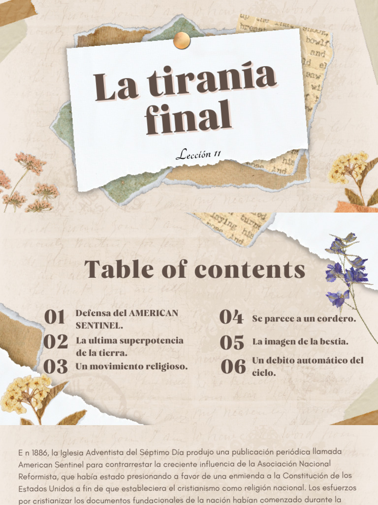 La Tirania Final | PDF | Creencia religiosa y doctrina