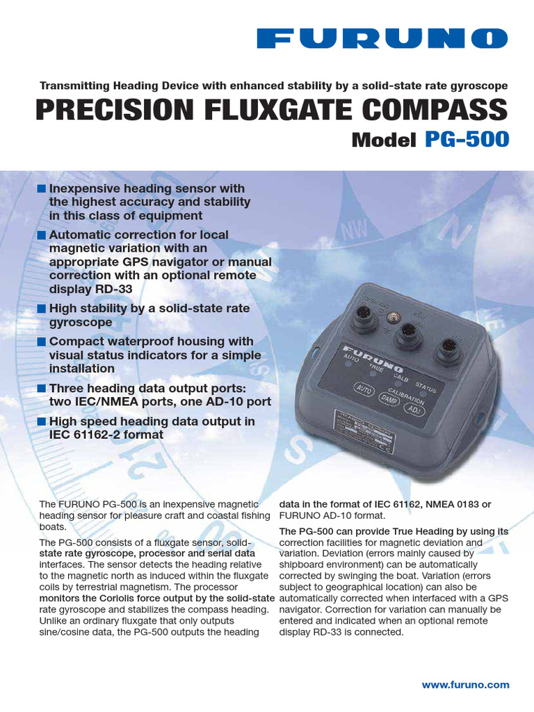 Precision Fluxgate Compass: Model | PDF | Magnetometer | Compass